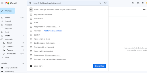How to Use Gmail Filters in Your Inbox | Keeping