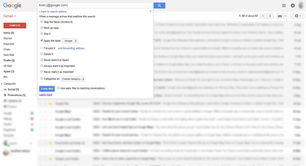 Creating Gmail Rules for a Clean Inbox